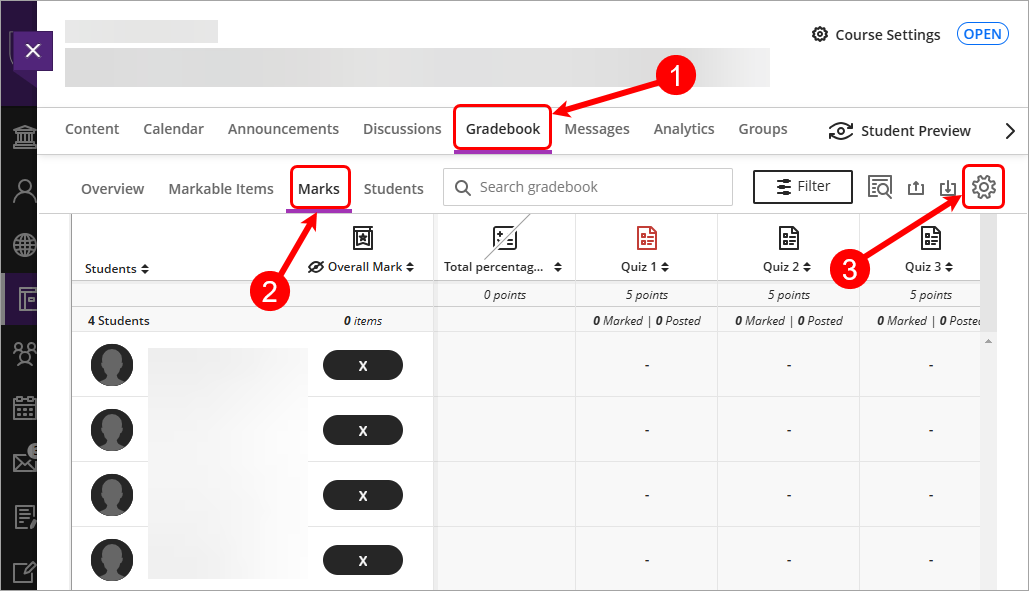 Create a Mark Schema (1-7 grades) (Ultra) - eLearning - University of Queensland